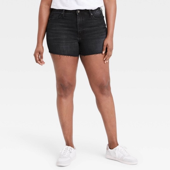 Universal Thread | Shorts | Universal Thread Black Midi Jean Shorts ...